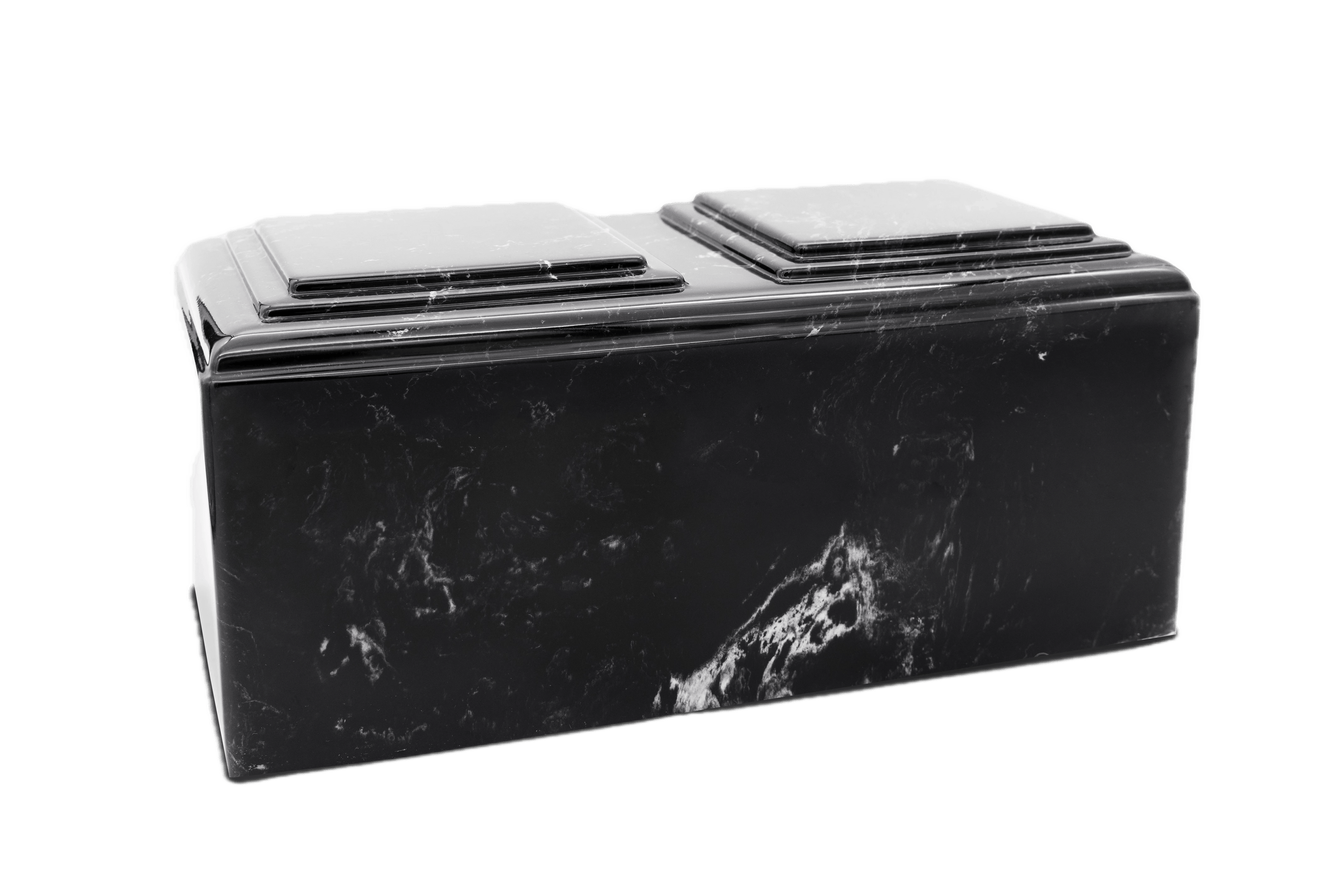 Ebony (Black) Companion Marble Urn | Urn for Two – Titan Casket