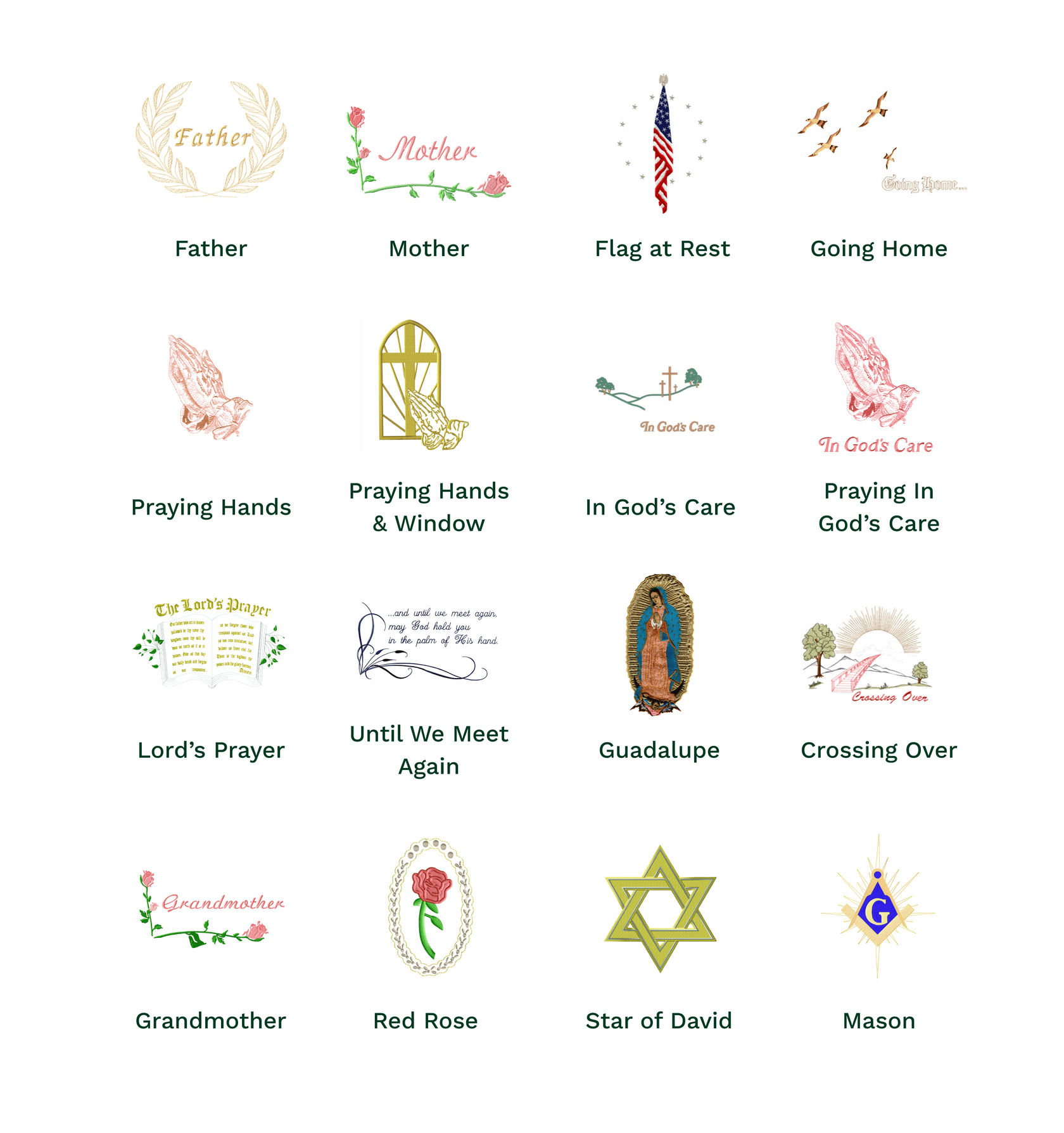 Upgrade to an Embroidered Head Panel - Titan Casket