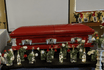 Titan Satin Series | Red Steel Casket with Swingbar – Titan Casket